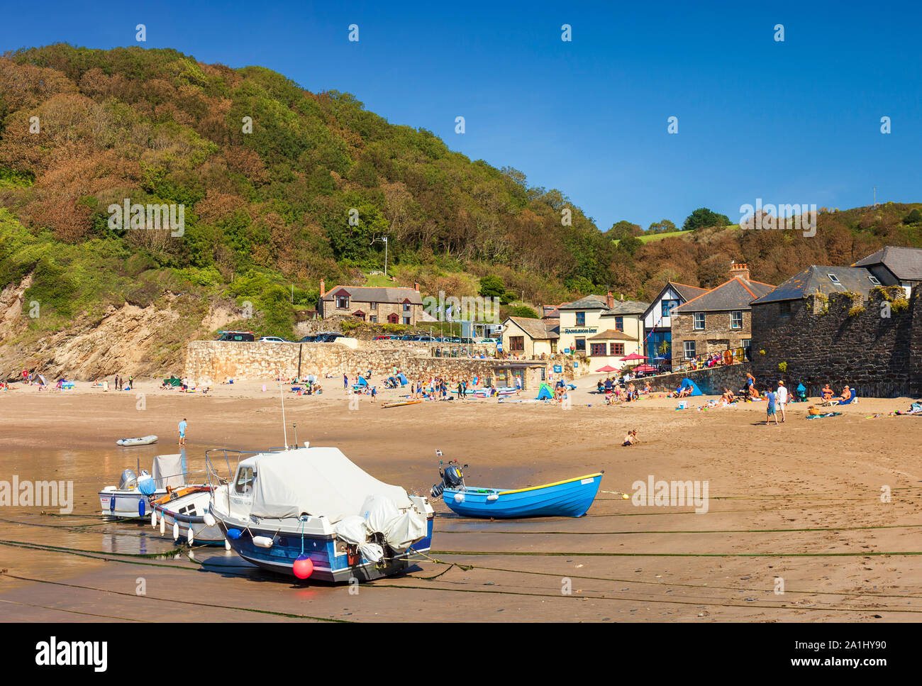 Polkerris beach hi-res stock photography and images - Alamy