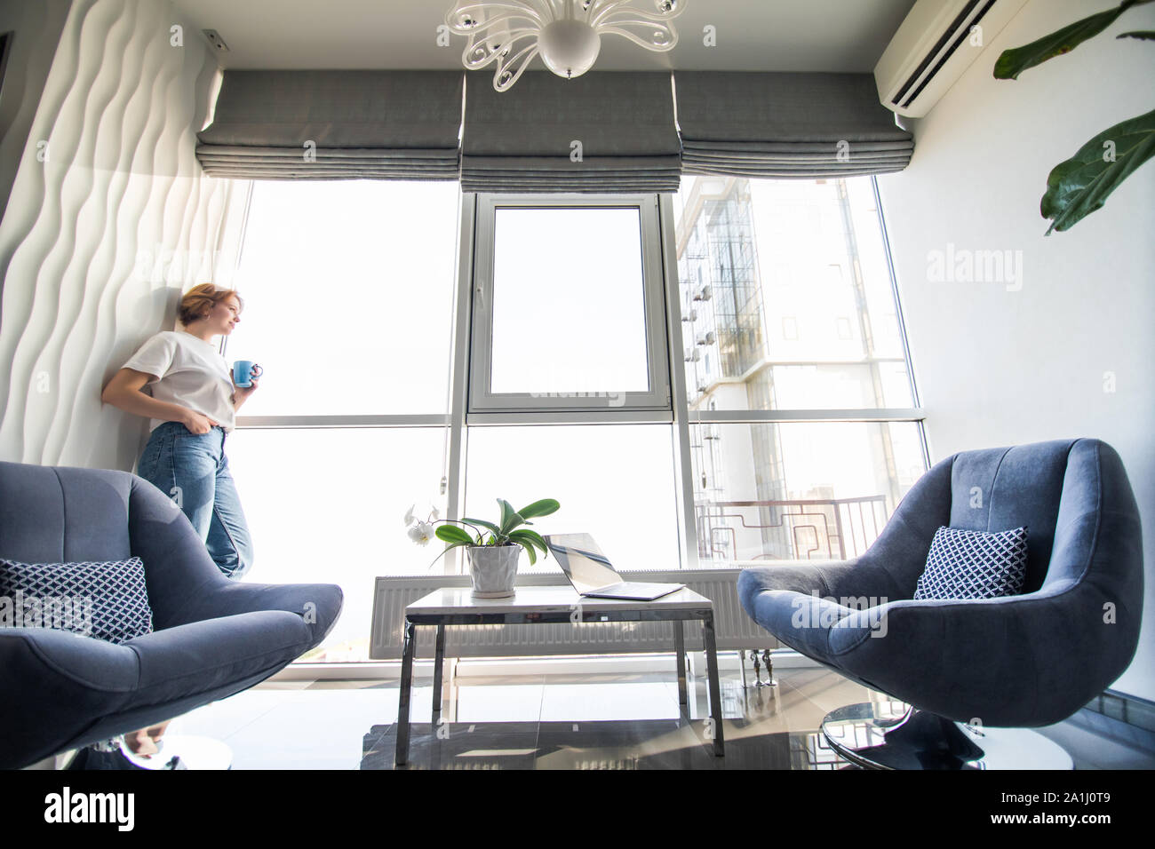 Morning coffee is my daily routine Stock Photo - Alamy