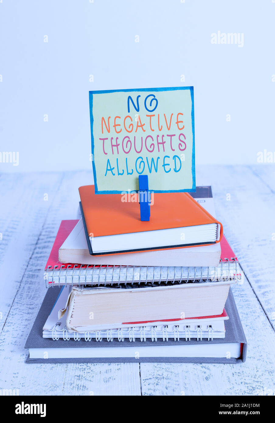 Word writing text No Negative Thoughts Allowed. Business photo ...