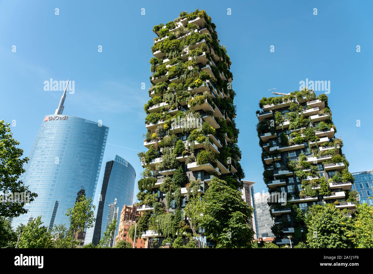 MILAN, ITALY - MAY 31, 2019: Bosco Verticale Or Vertical Forest Are A ...