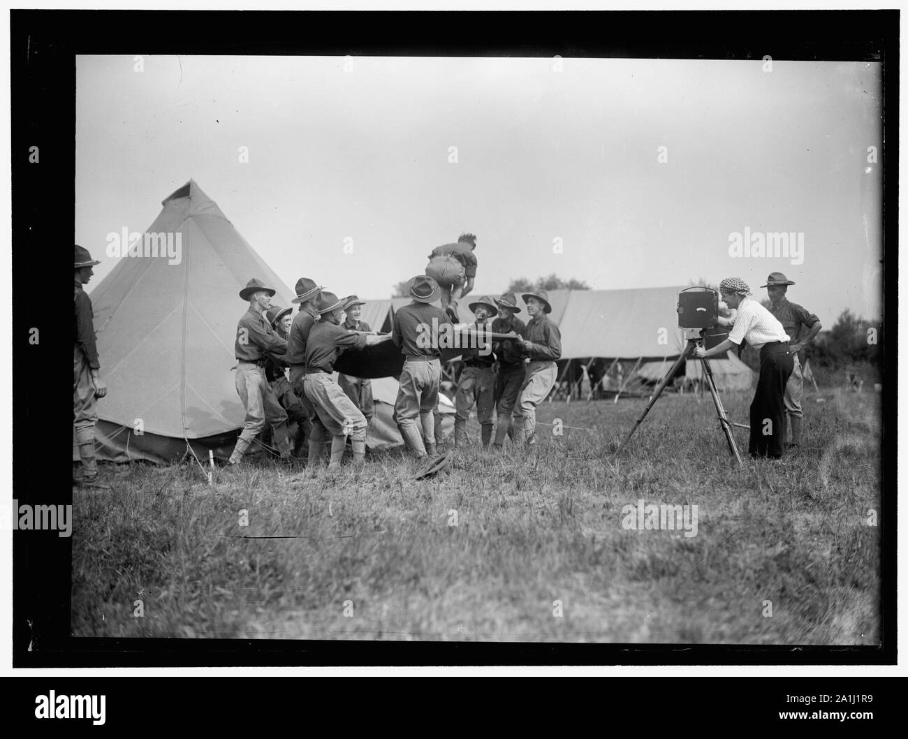 Security personnel national guard Black and White Stock Photos & Images ...