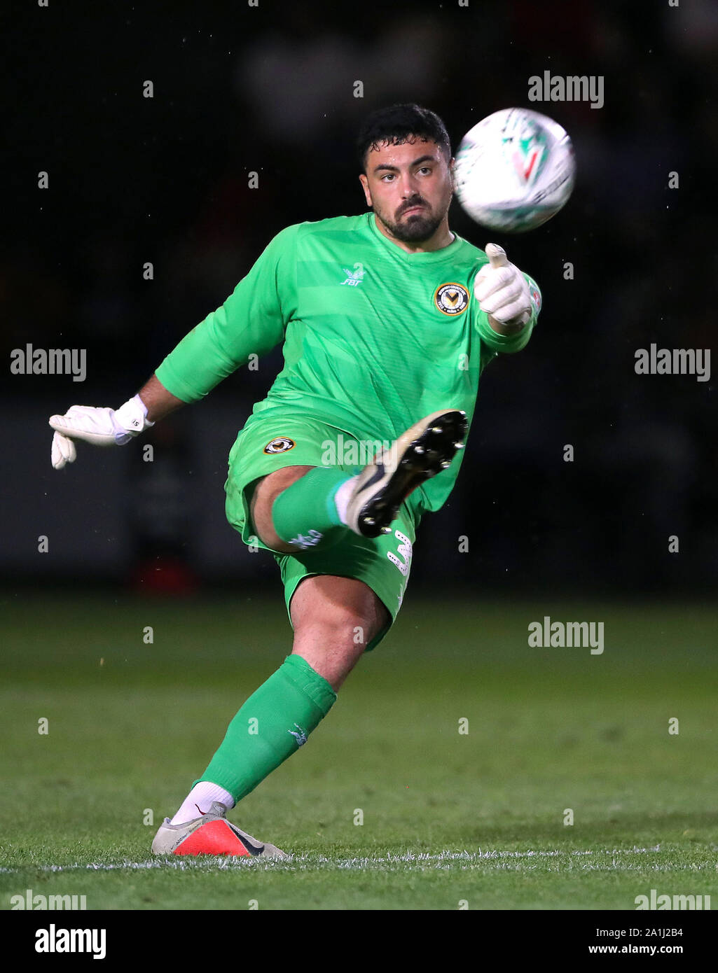 Newport County goalkeeper Nick Townsend during the Carabao Cup Second ...