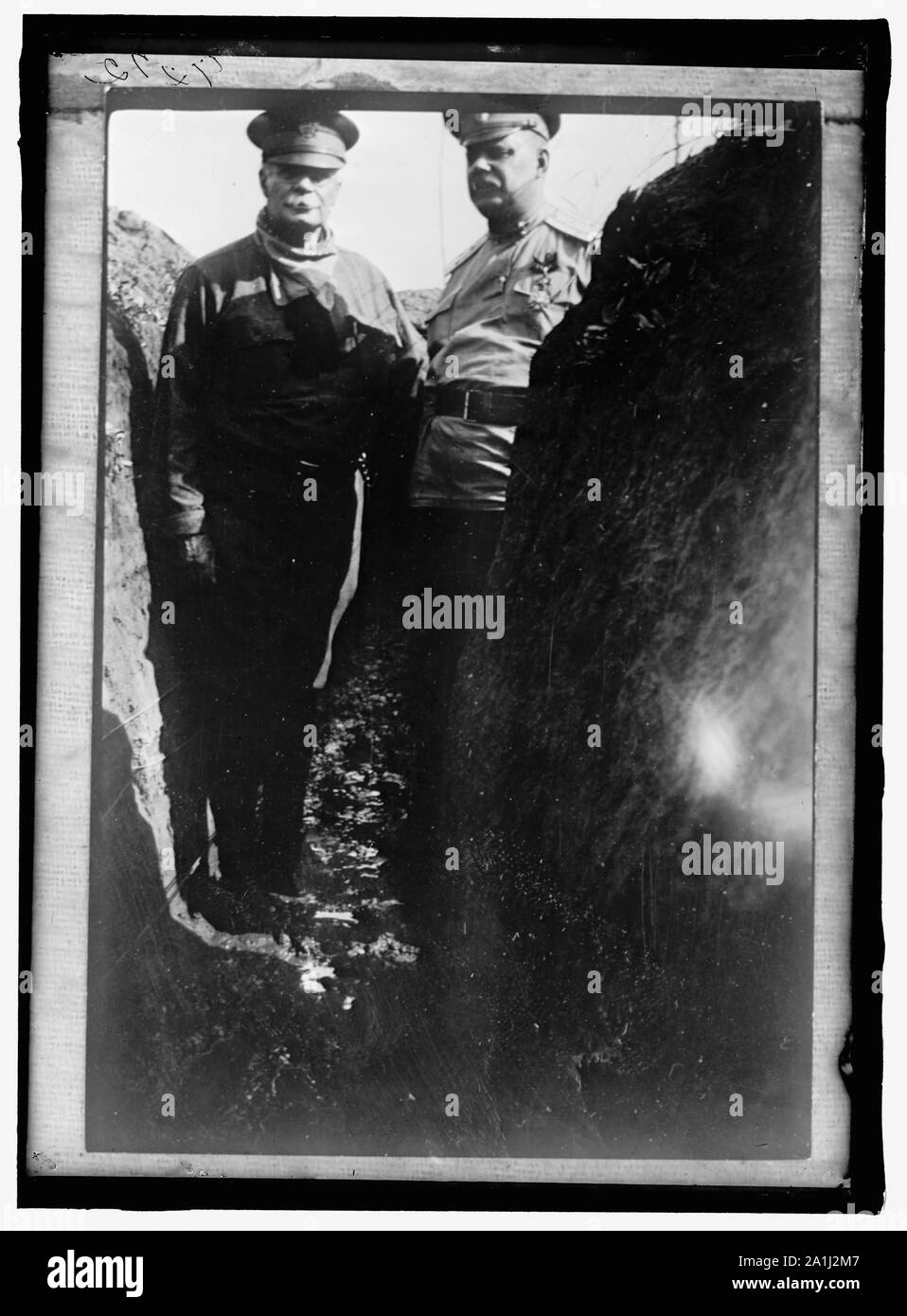 NAVIDSKI COL., RUSSIAN ARMY. RIGHT, WITH GEN. HUGH L. SCOTT ON HIS ...