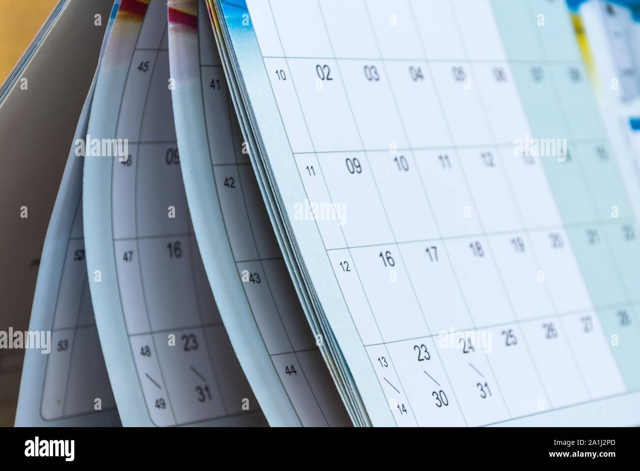 Calendar Turning Page High Resolution Stock Photography and Images - Alamy