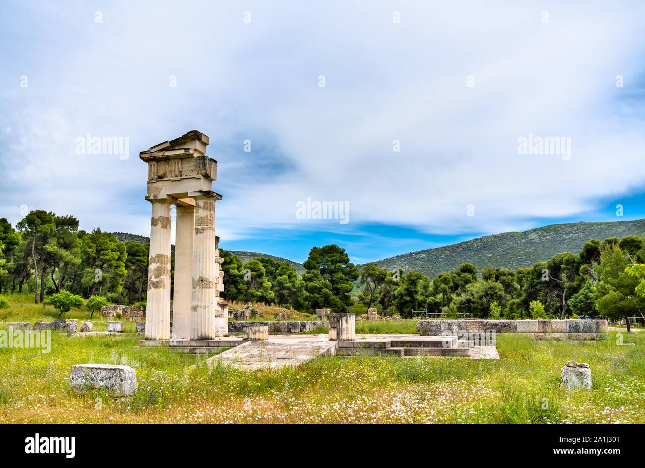Temple of asklepios at epidauros hi-res stock photography and images ...