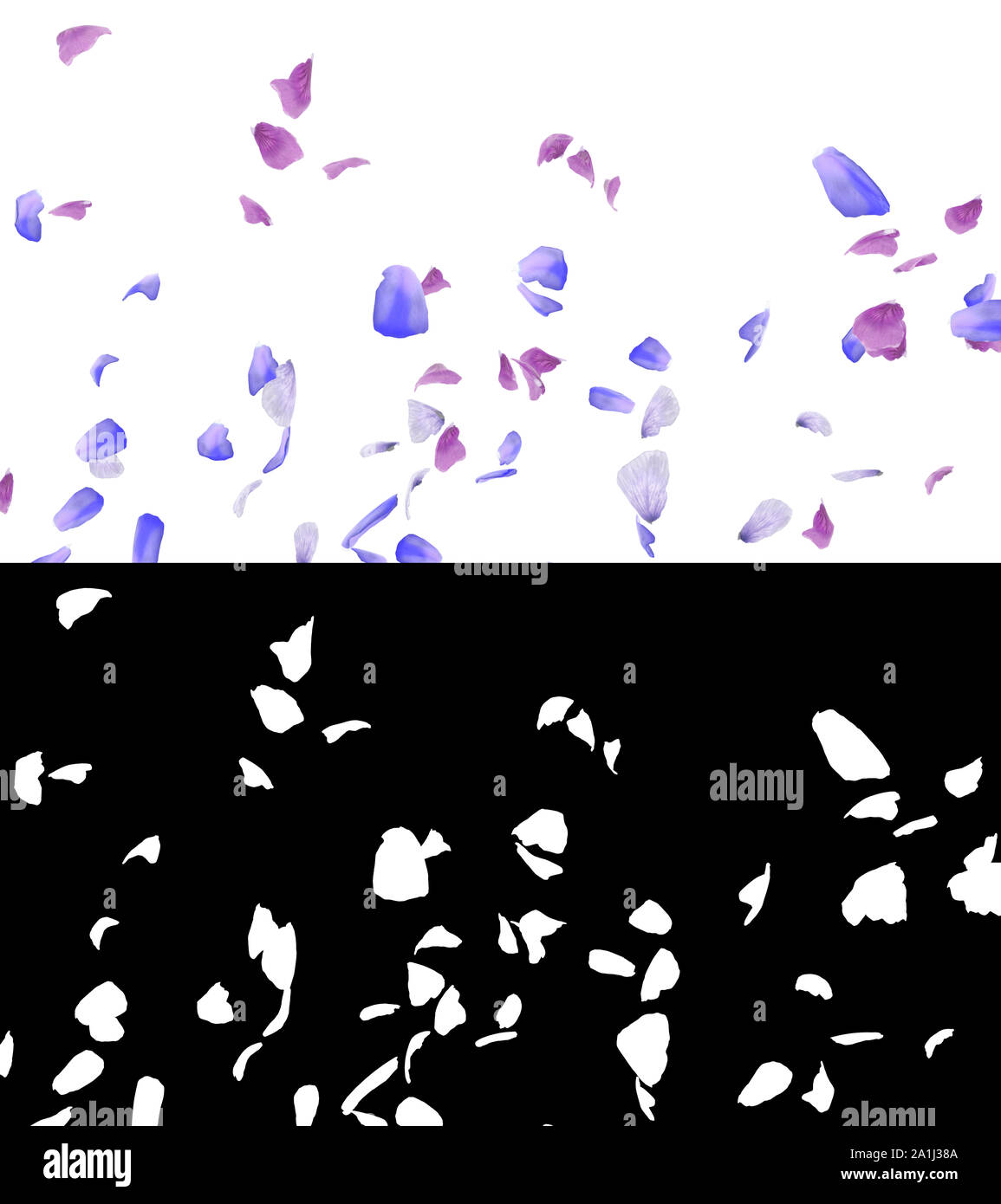 Falling Blue Rose Petals Gif