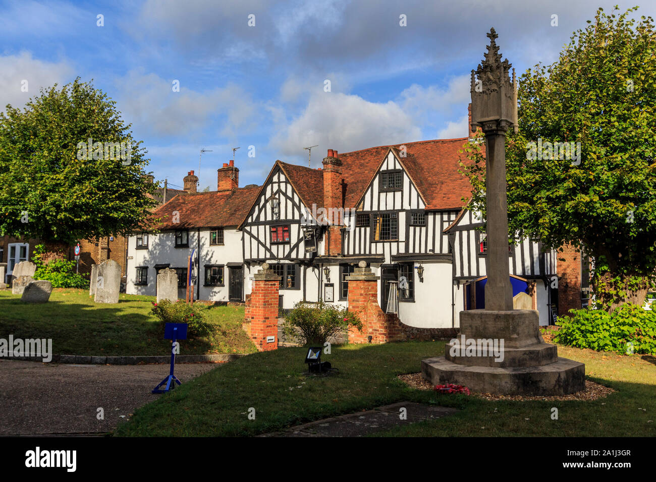 market town centre of Bishops Stortford, on the River Stort, high ...