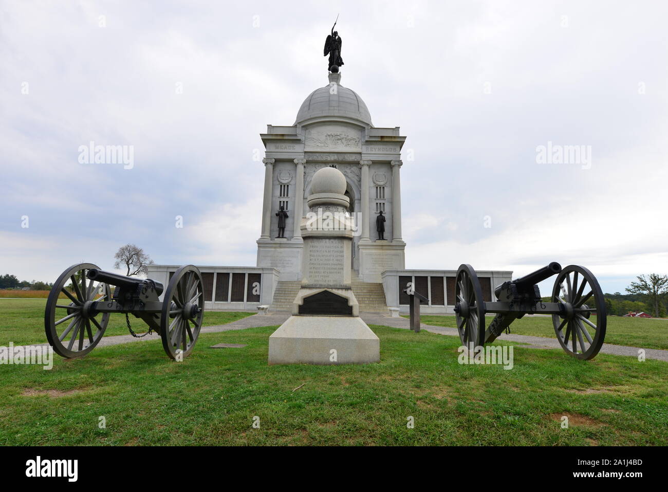 Gettysburg Pennsylvania Memorial to the American Civil war Stock Photo ...