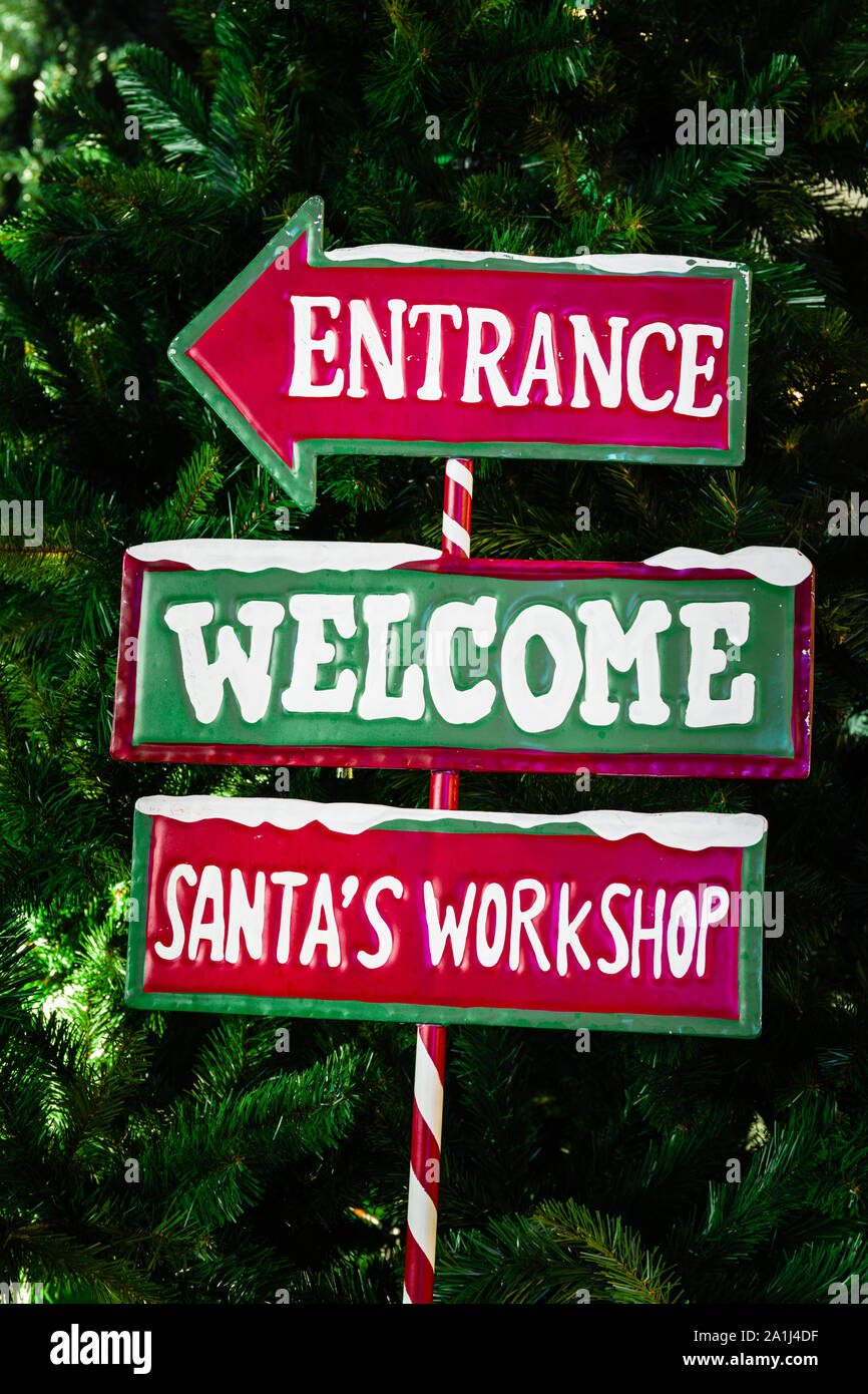 Santas Workshop North Pole Sign
