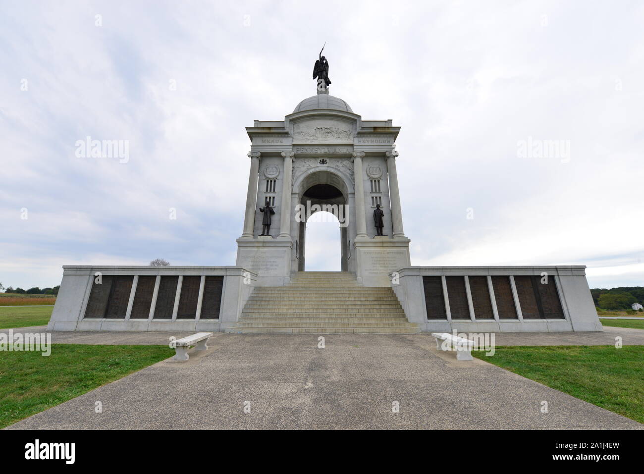 Gettysburg Pennsylvania Memorial to the American Civil war Stock Photo ...