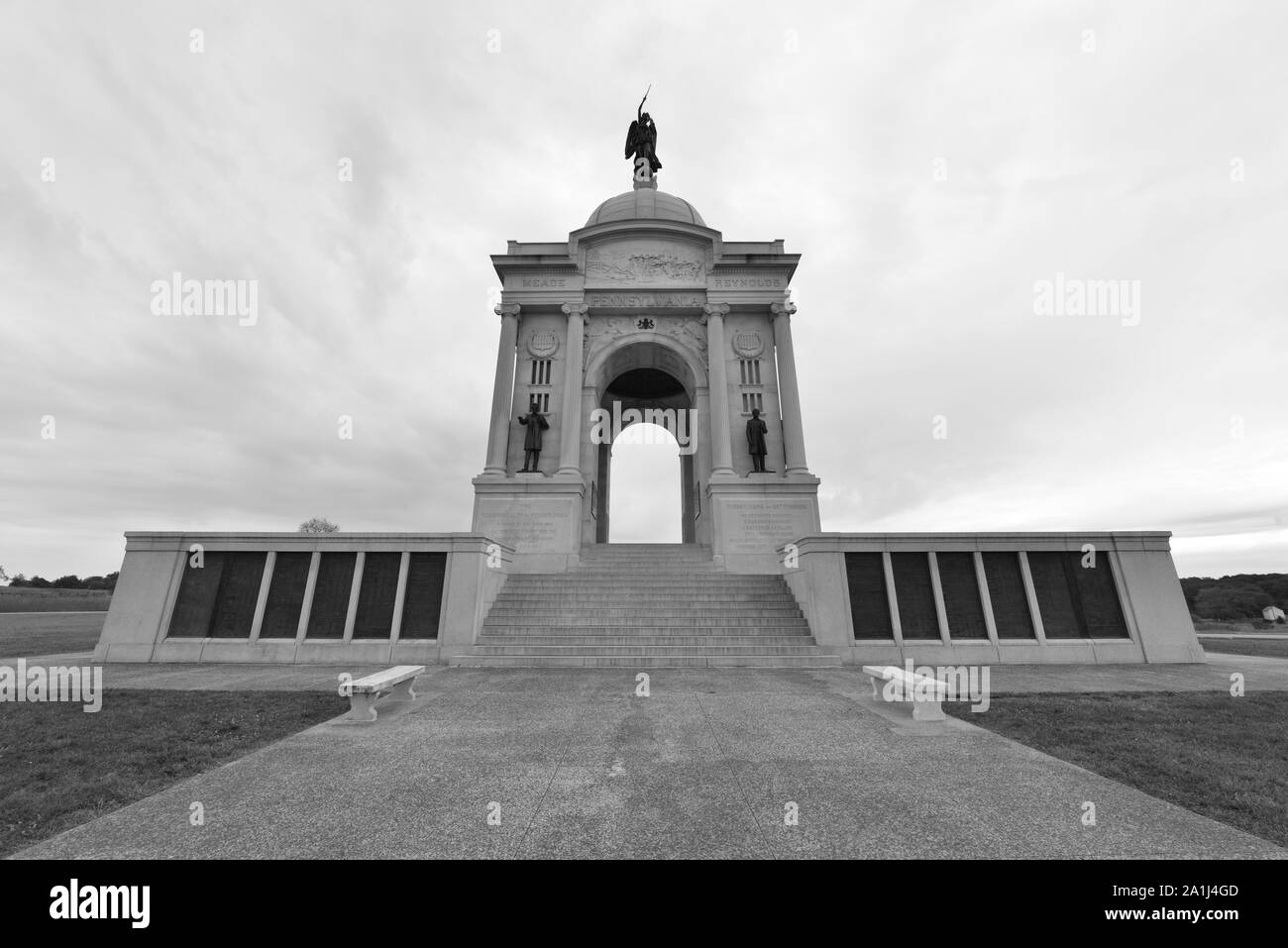 Gettysburg Pennsylvania Memorial to the American Civil war Stock Photo ...
