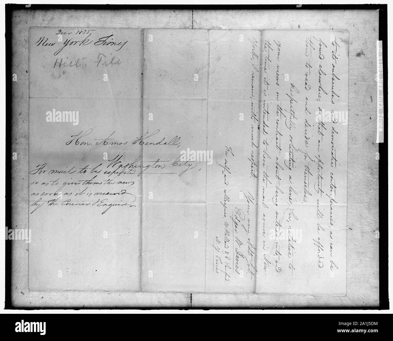 Early 19th century letter hi-res stock photography and images - Alamy