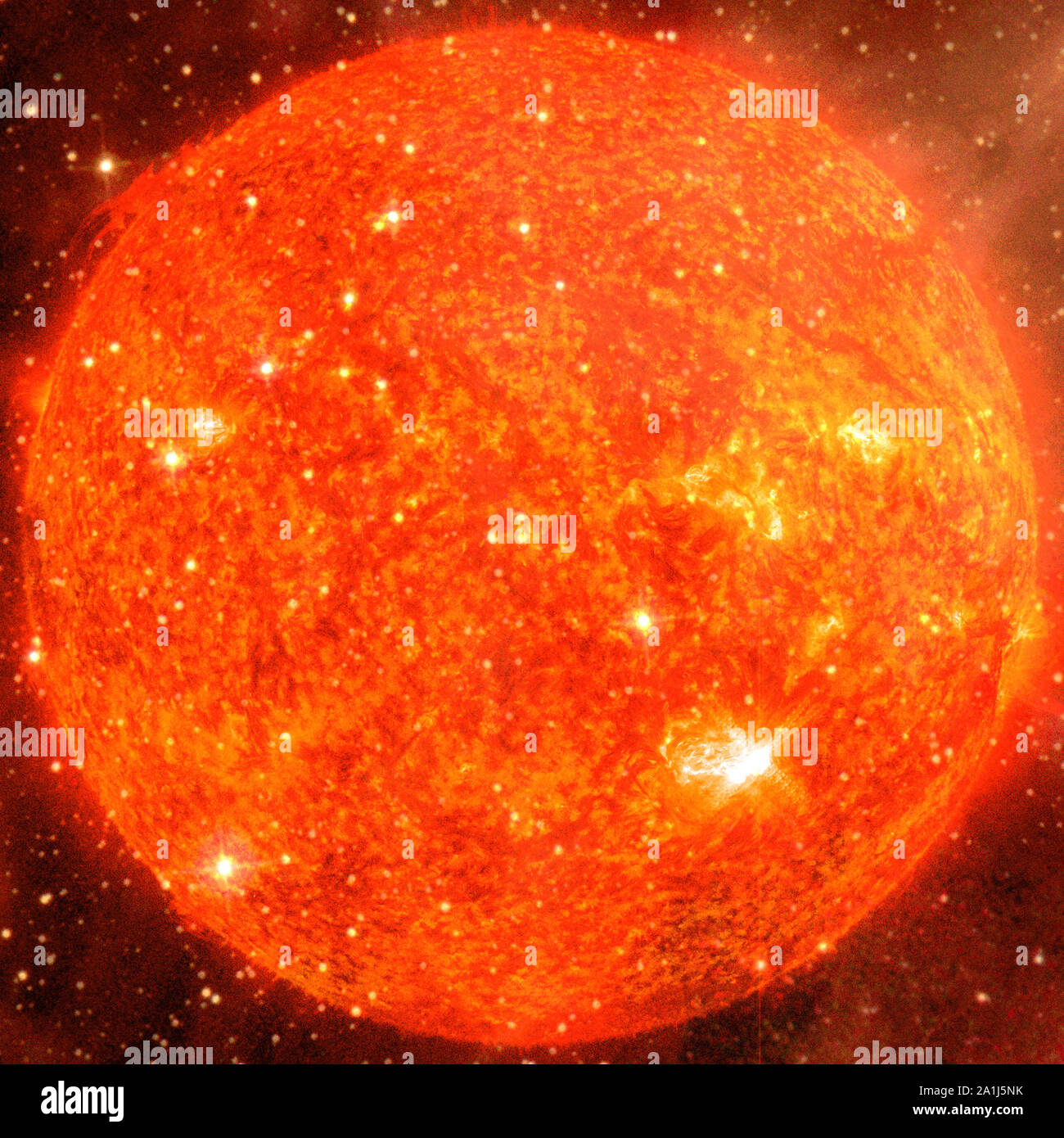 Extremely hot star. Liquid plasma. Cosmic art. Elements of this image ...
