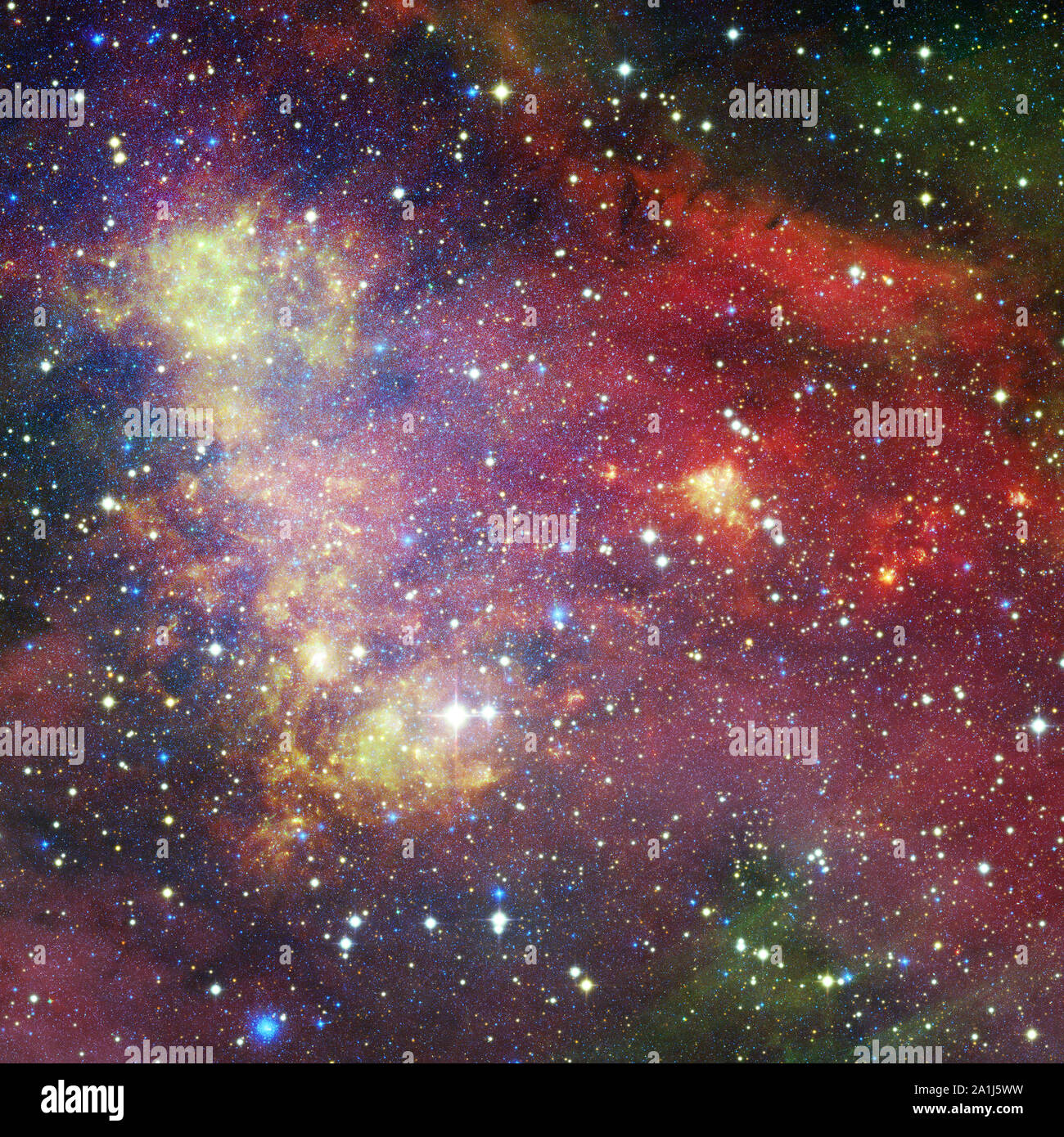 Nebula, starfield, cluster of stars in outer space. Beauty of endless ...