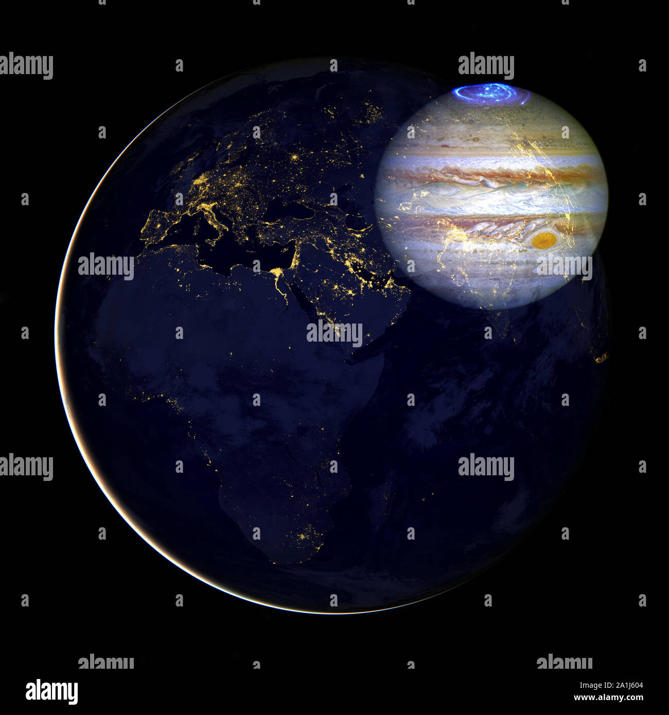 Beautiful view of earth from space. Elements of this image furnished by ...