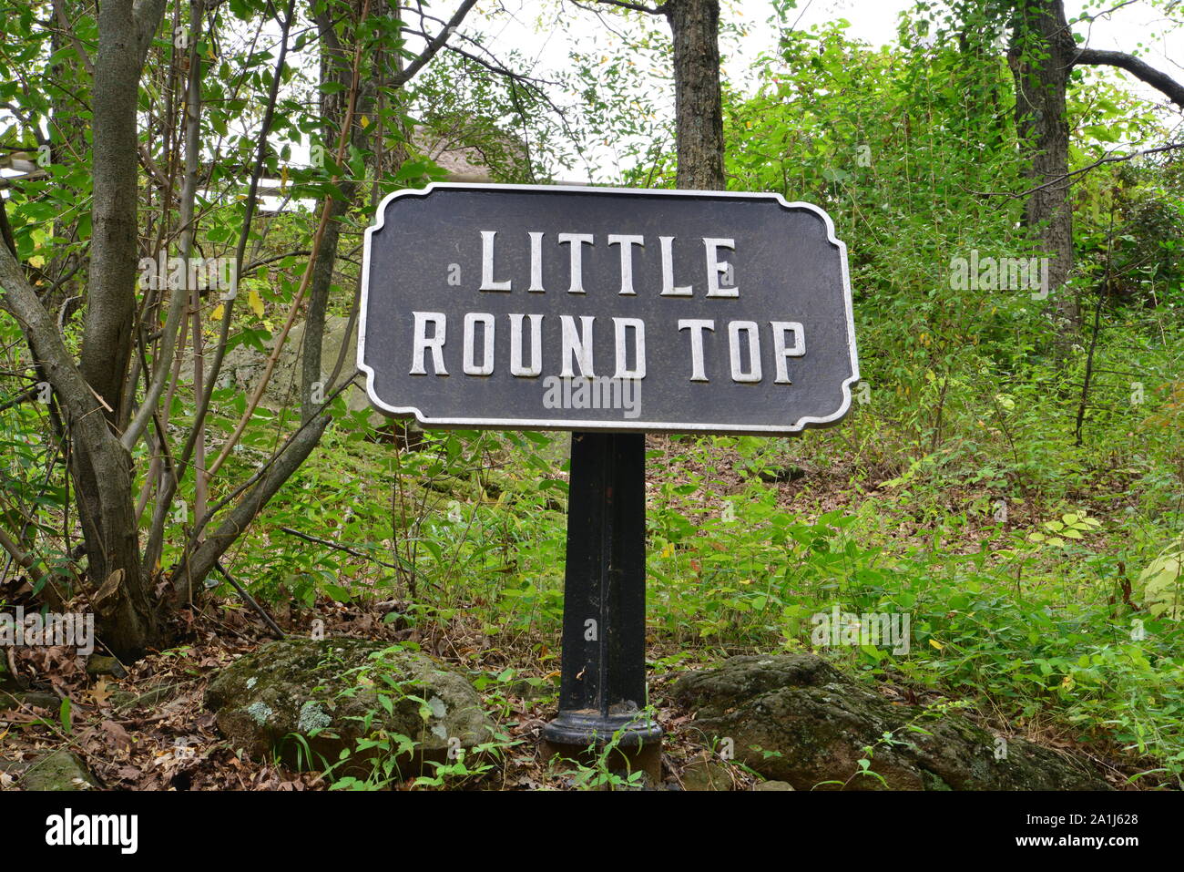 Little Round Top at Gettysburg Stock Photo - Alamy