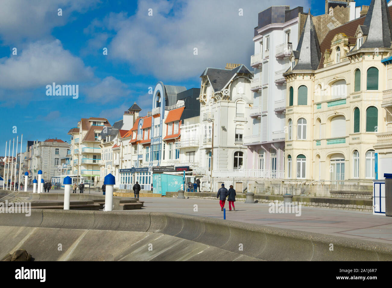 Wimereux (northern France), along the "Cote d'Opale" coastal area ...