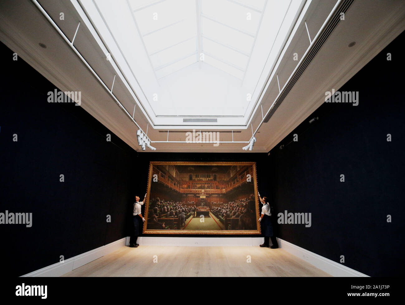 Banksy devolved parliament hi-res stock photography and images - Alamy