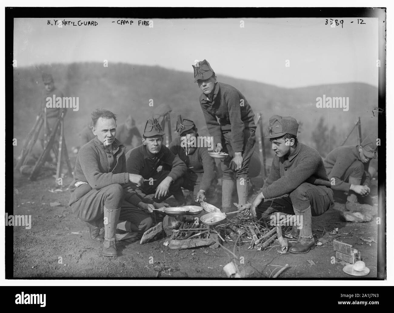 Fire base camp Black and White Stock Photos & Images - Alamy