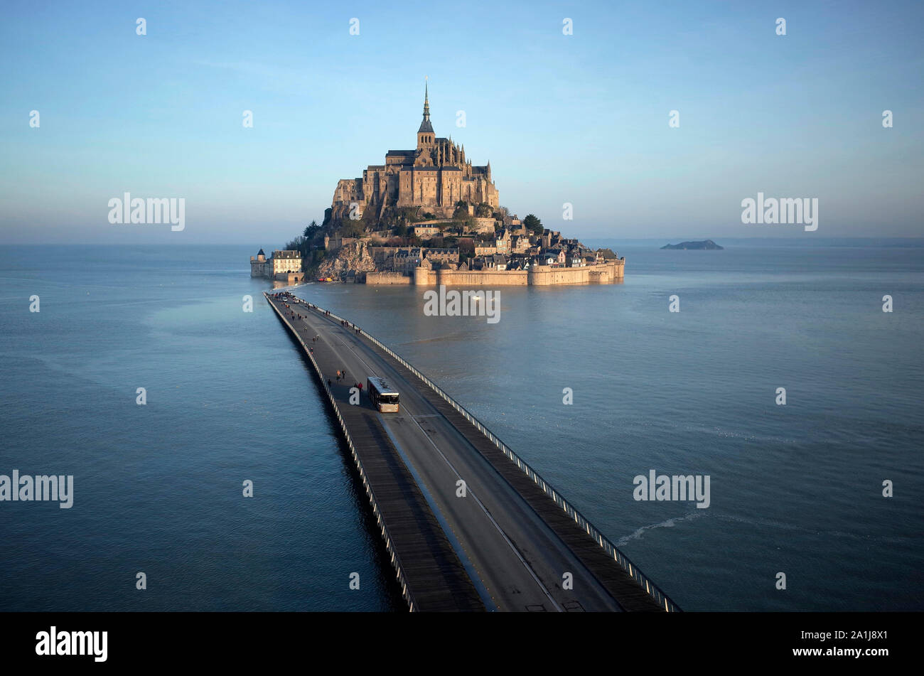 Le Mont Saint-Michel (St Michael’s Mount) in Normandy, north-western ...