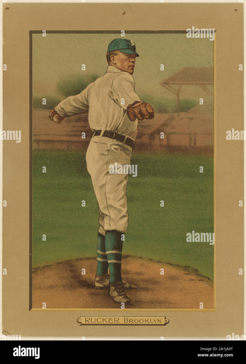 Nap Rucker, Brooklyn Dodgers, baseball card portrait Stock Photo - Alamy