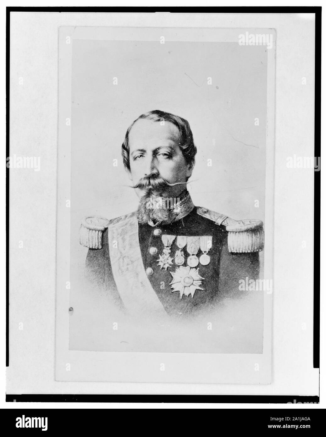 Napoleon III, head-and-shoulders portrait, facing front Stock Photo - Alamy