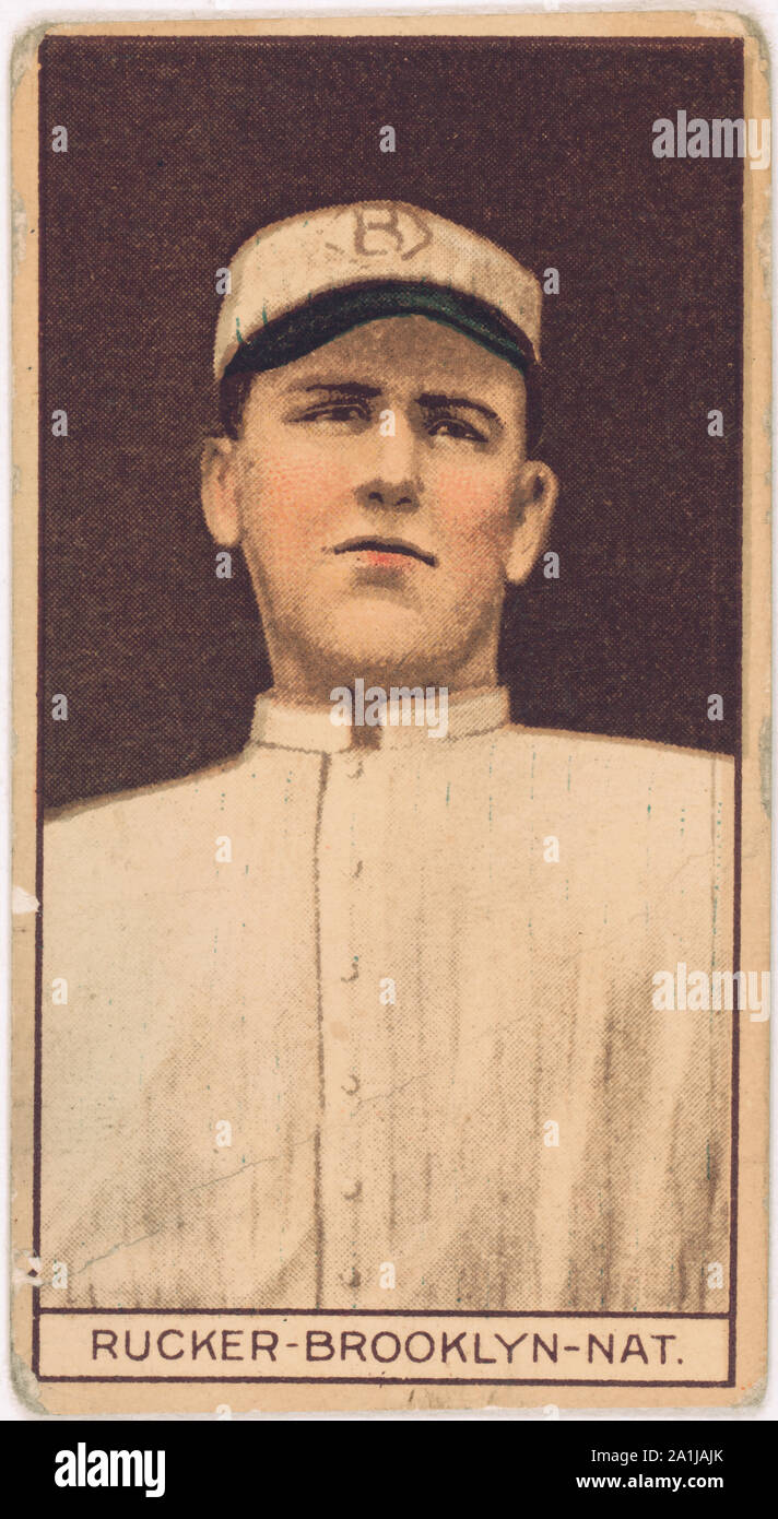 Napoleon Rucker, Brooklyn Dodgers, baseball card portrait Stock Photo ...