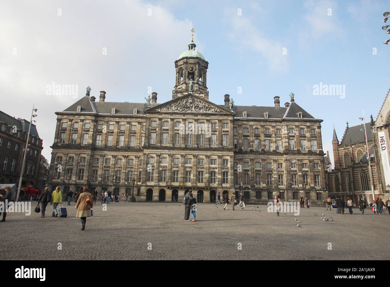 Royal palace dam square royal palace amsterdam hi-res stock photography ...