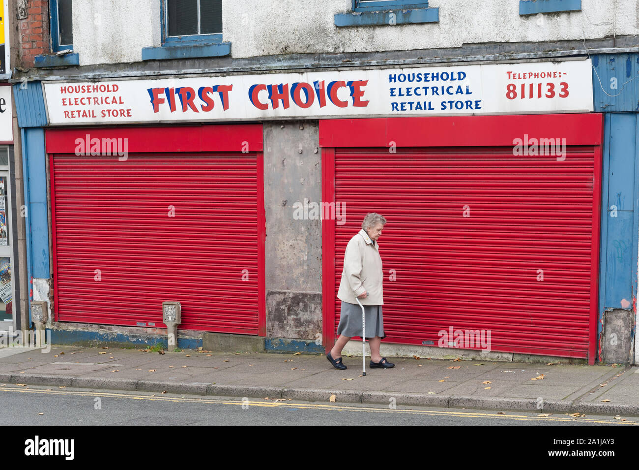 Recession, Stoke-on-Trent, Britain Empty Shops, Roundwell Street ...