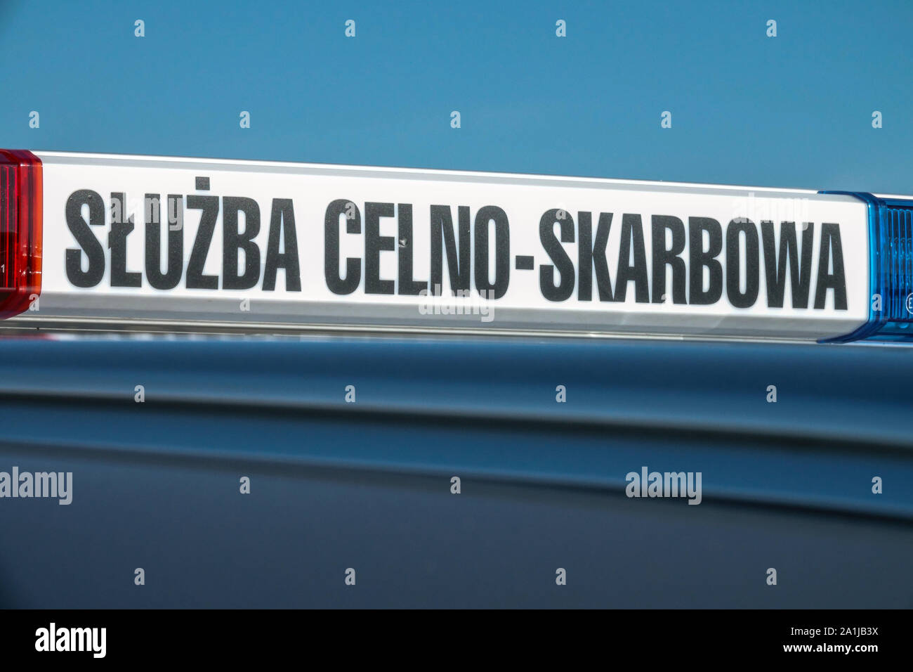 Sluzba Celno-Skarbowa, Polish Customs and Tax services Stock Photo - Alamy