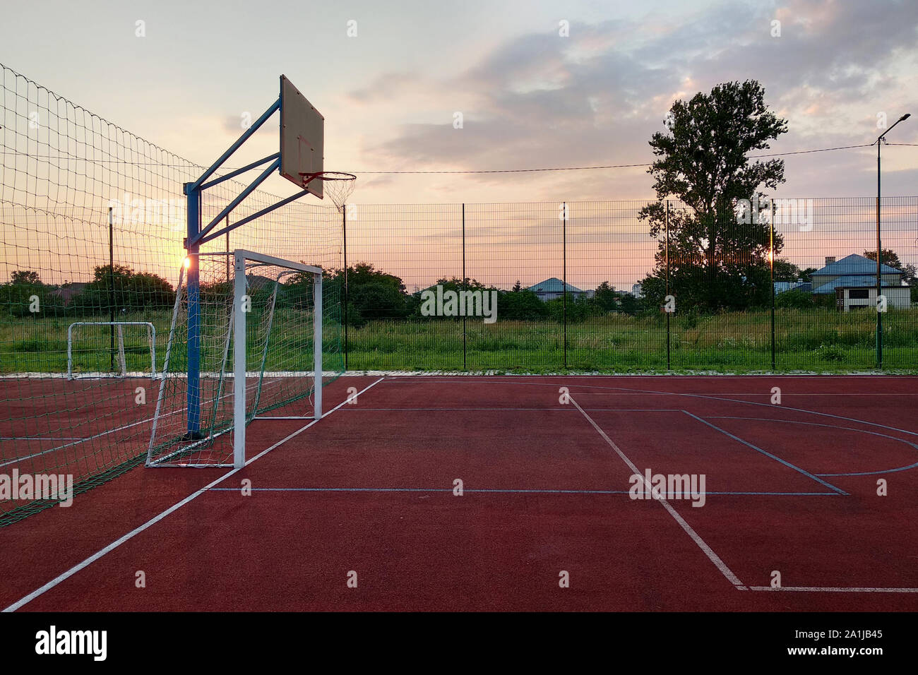 Mini football court hi-res stock photography and images - Alamy