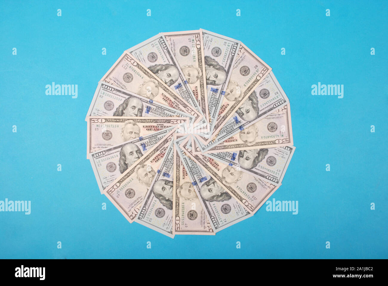 Abstract money background raster pattern repeat circle on green ...