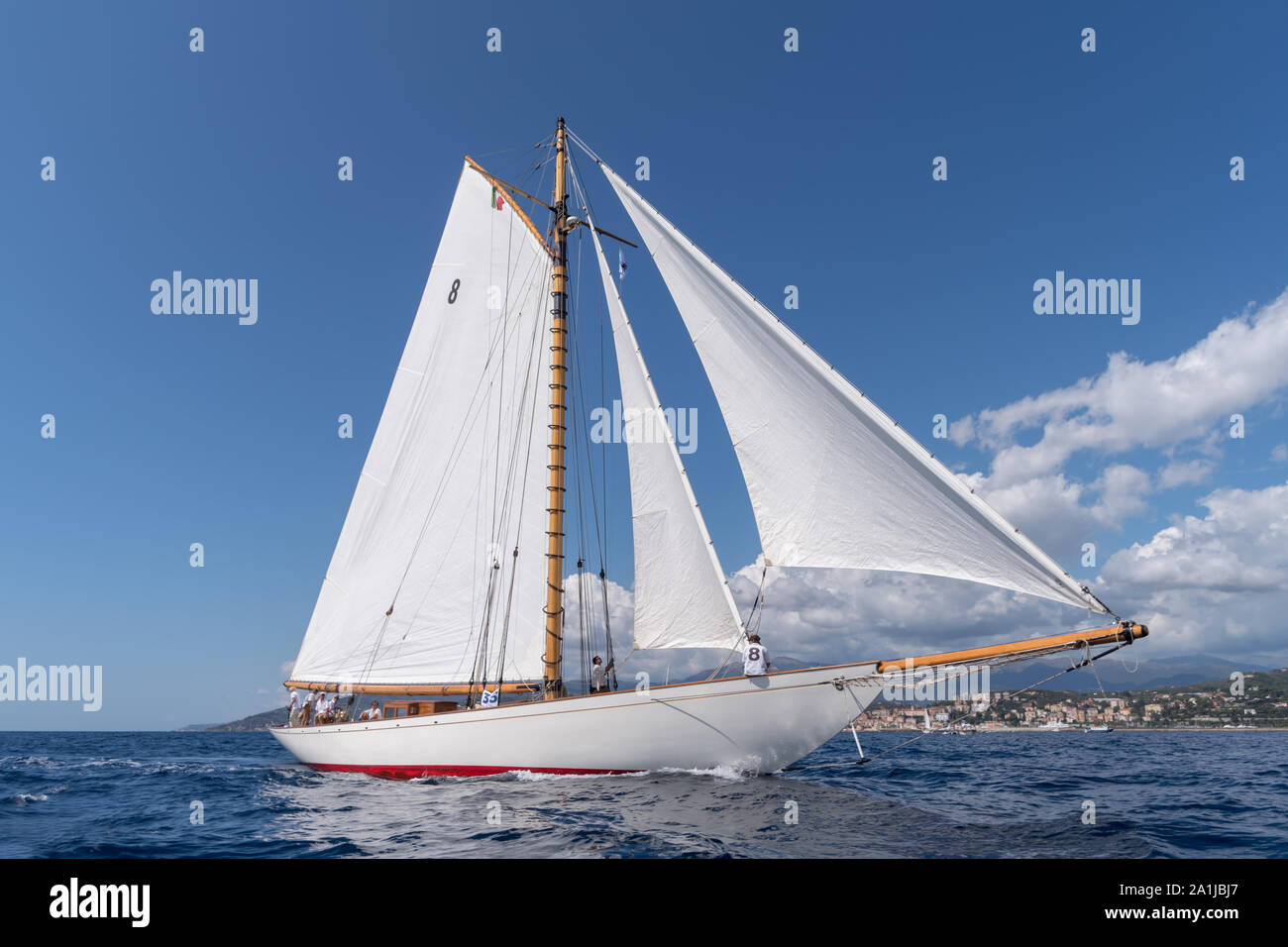 Moonbeam IV classic sail yacht, built in 1914 by William Fife Junior in ...