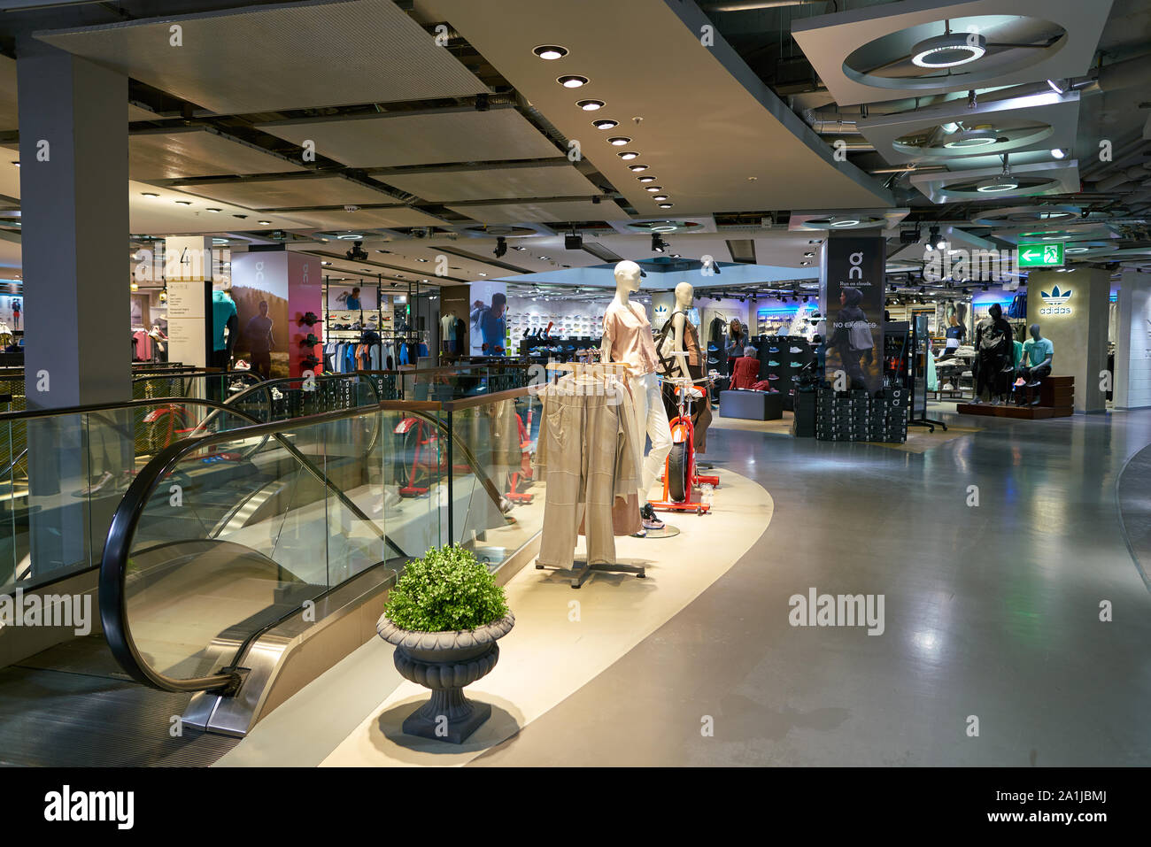 ZURICH, SWITZERLAND - CIRCA OCTOBER, 2018: interior shot of Jelmoli ...