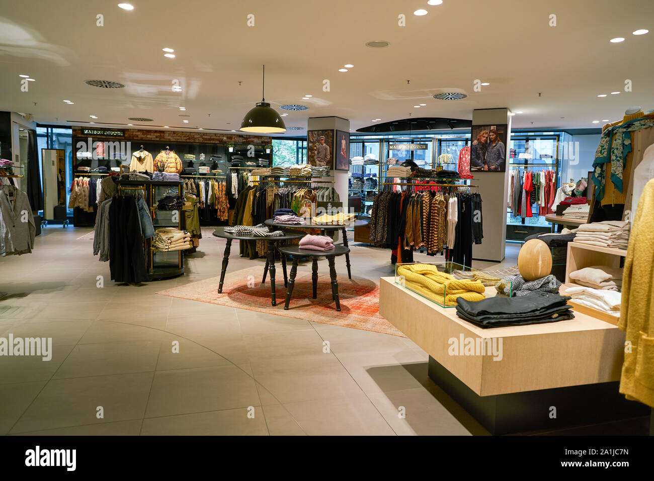 ZURICH, SWITZERLAND - CIRCA OCTOBER, 2018: interior shot of Jelmoli ...