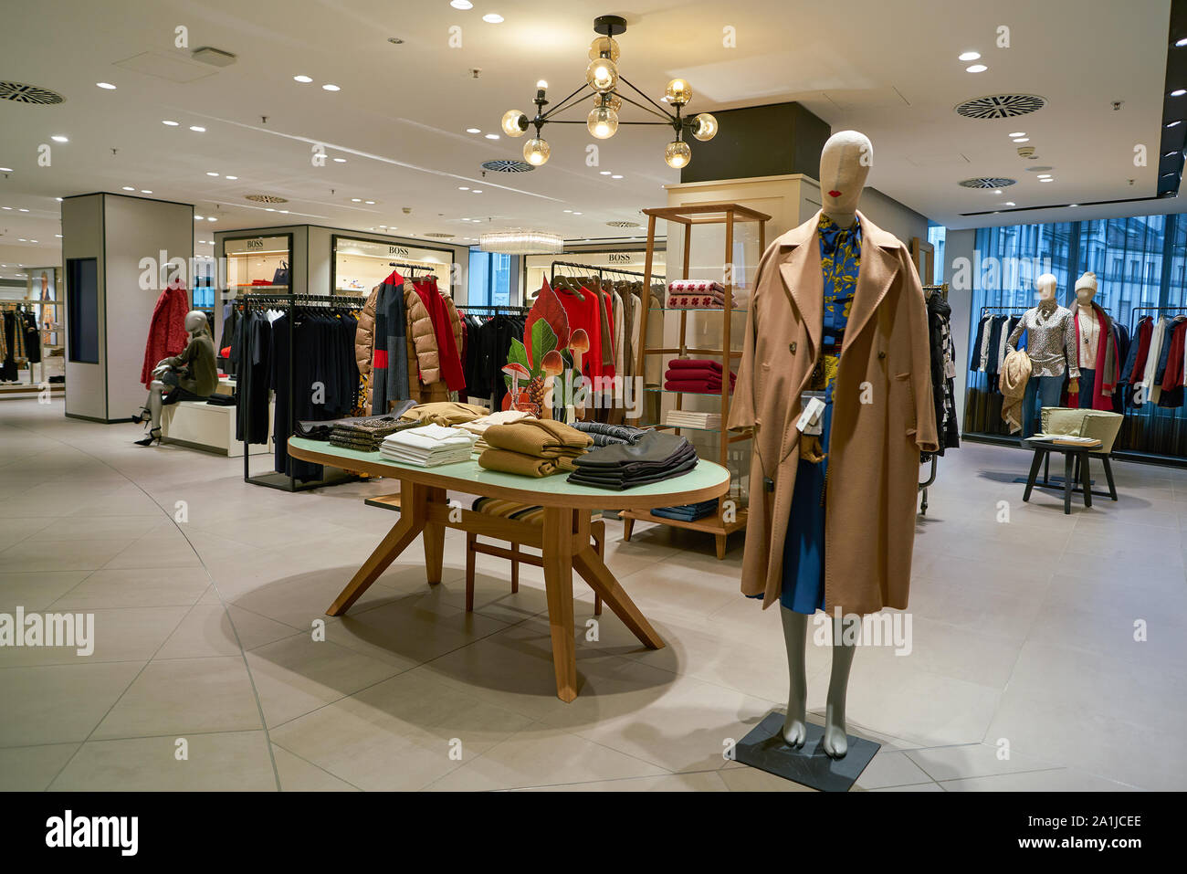 ZURICH, SWITZERLAND - CIRCA OCTOBER, 2018: interior shot of Jelmoli ...