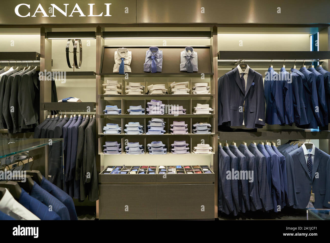 ZURICH, SWITZERLAND - CIRCA OCTOBER, 2018: interior shot of Jelmoli ...