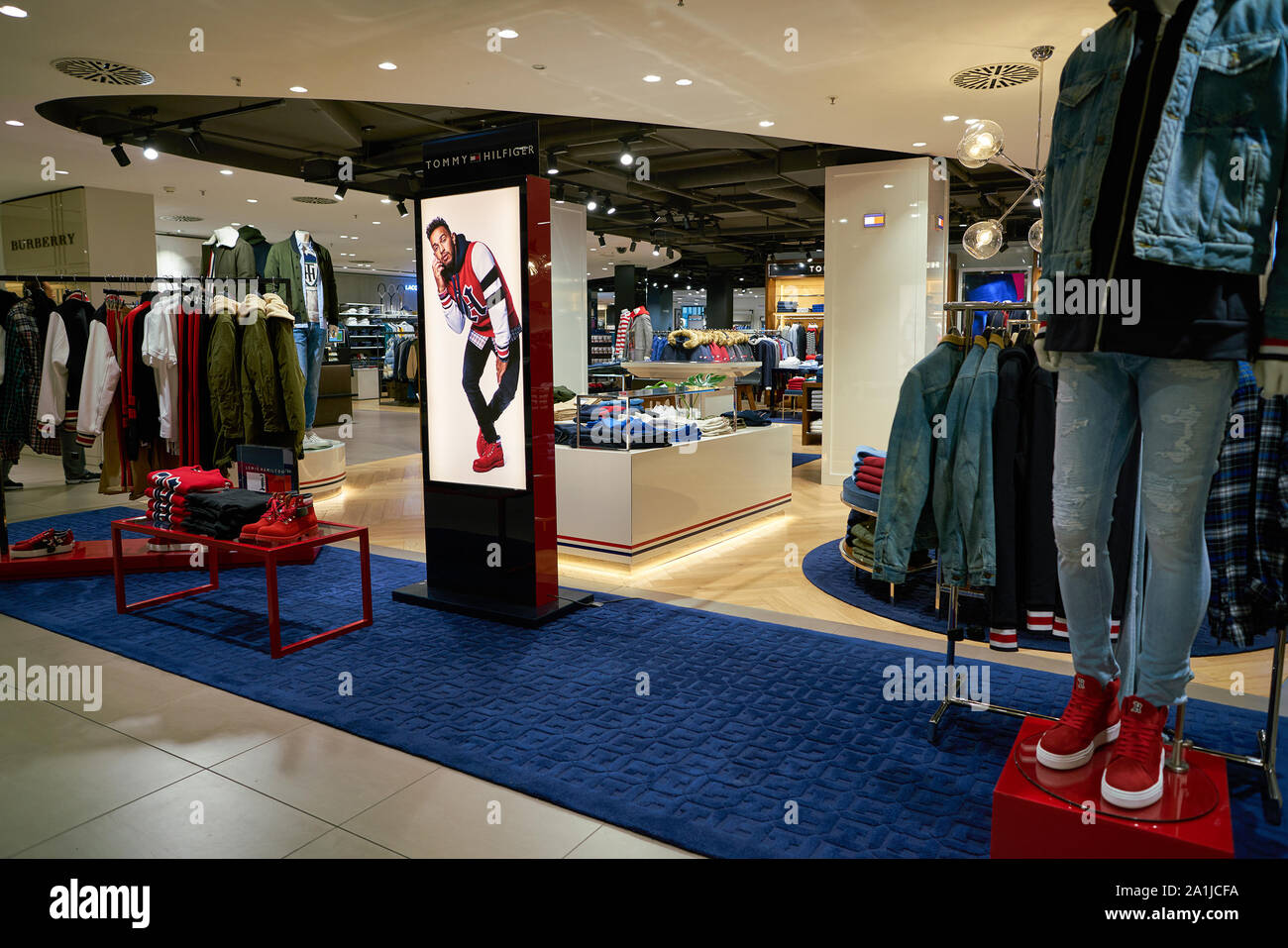 ZURICH, SWITZERLAND - CIRCA OCTOBER, 2018: interior shot of Jelmoli ...