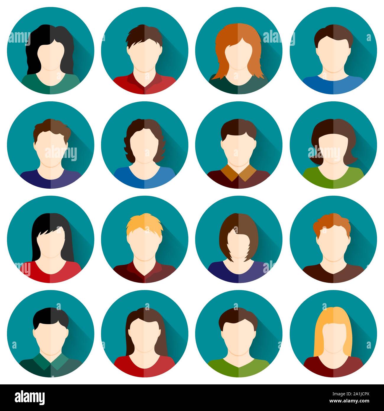 Vector set female male Stock Vector Images - Alamy