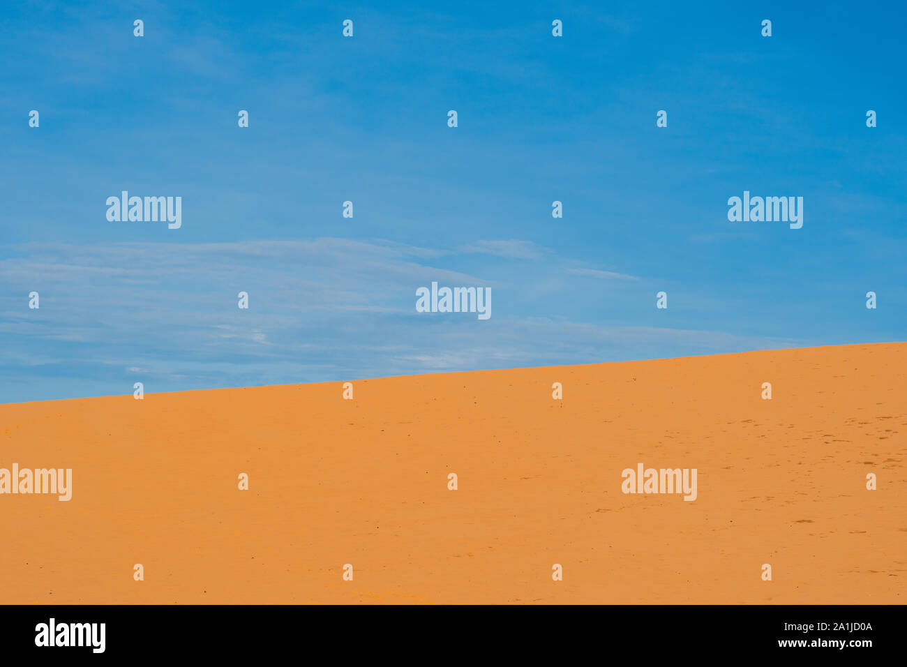 The Red Desert in Vietnam at dawn. Looks like cold desert on Mars Stock ...