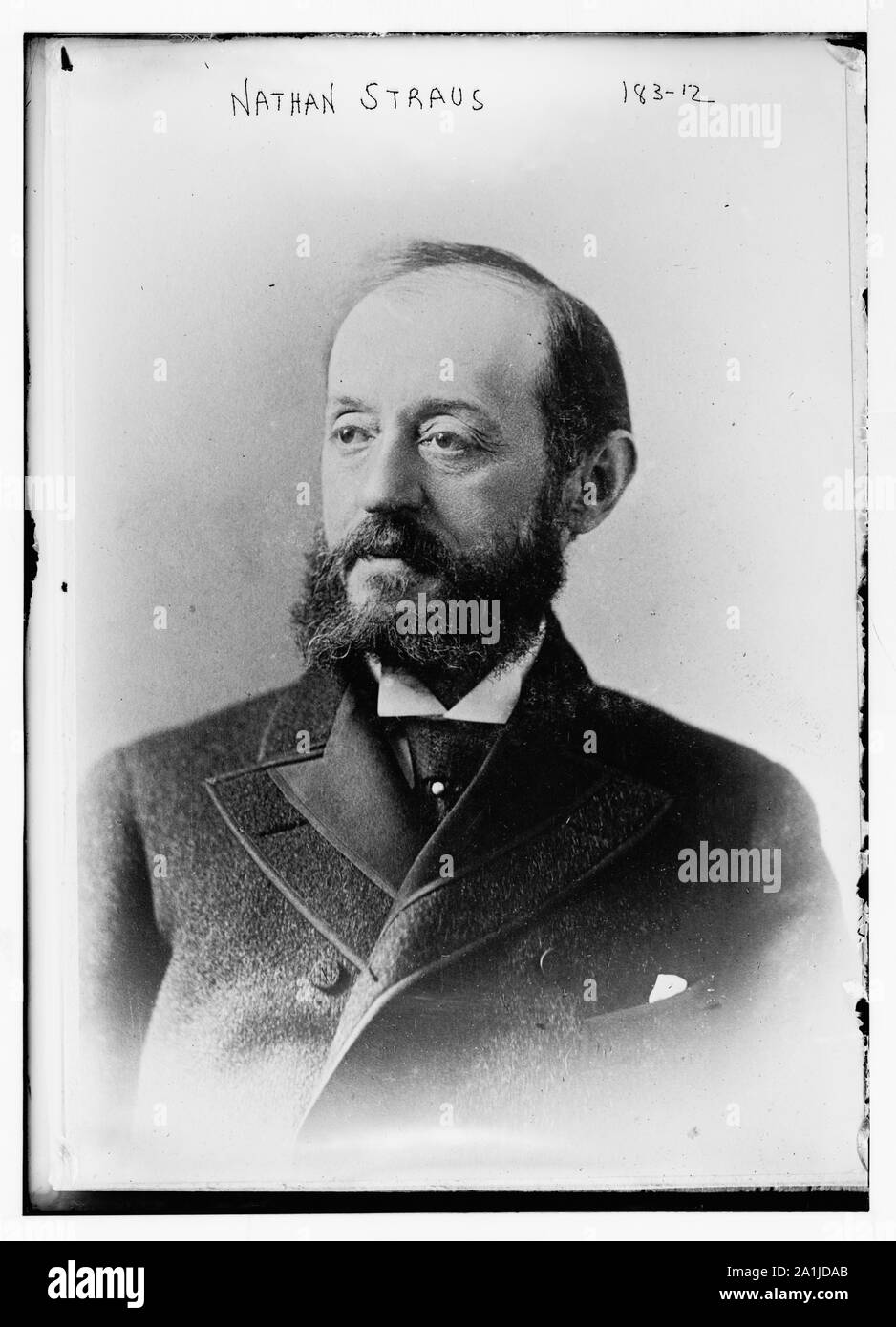 Nathan Straus, portrait bust Stock Photo - Alamy