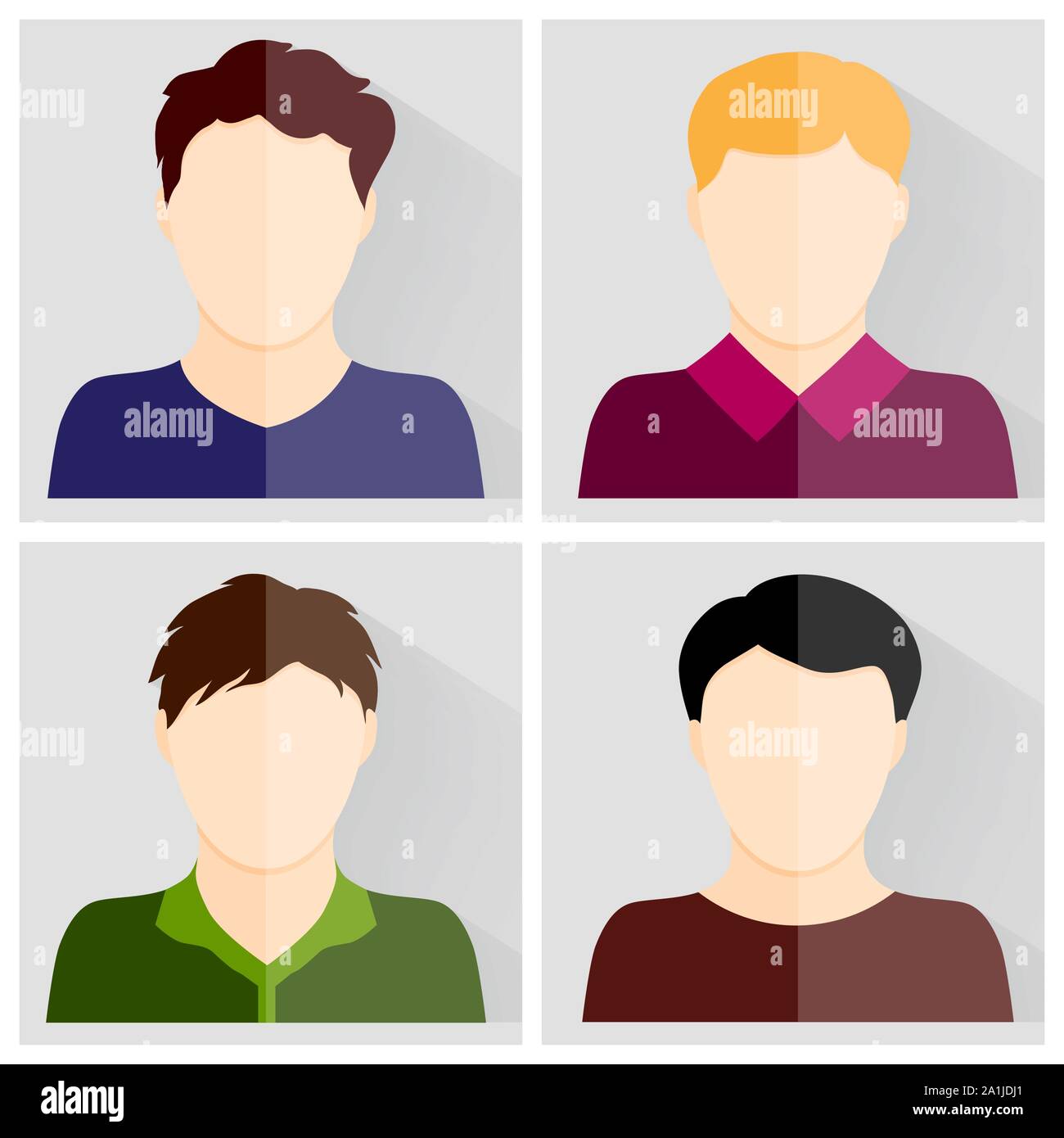 People icons flat Stock Vector Images - Alamy