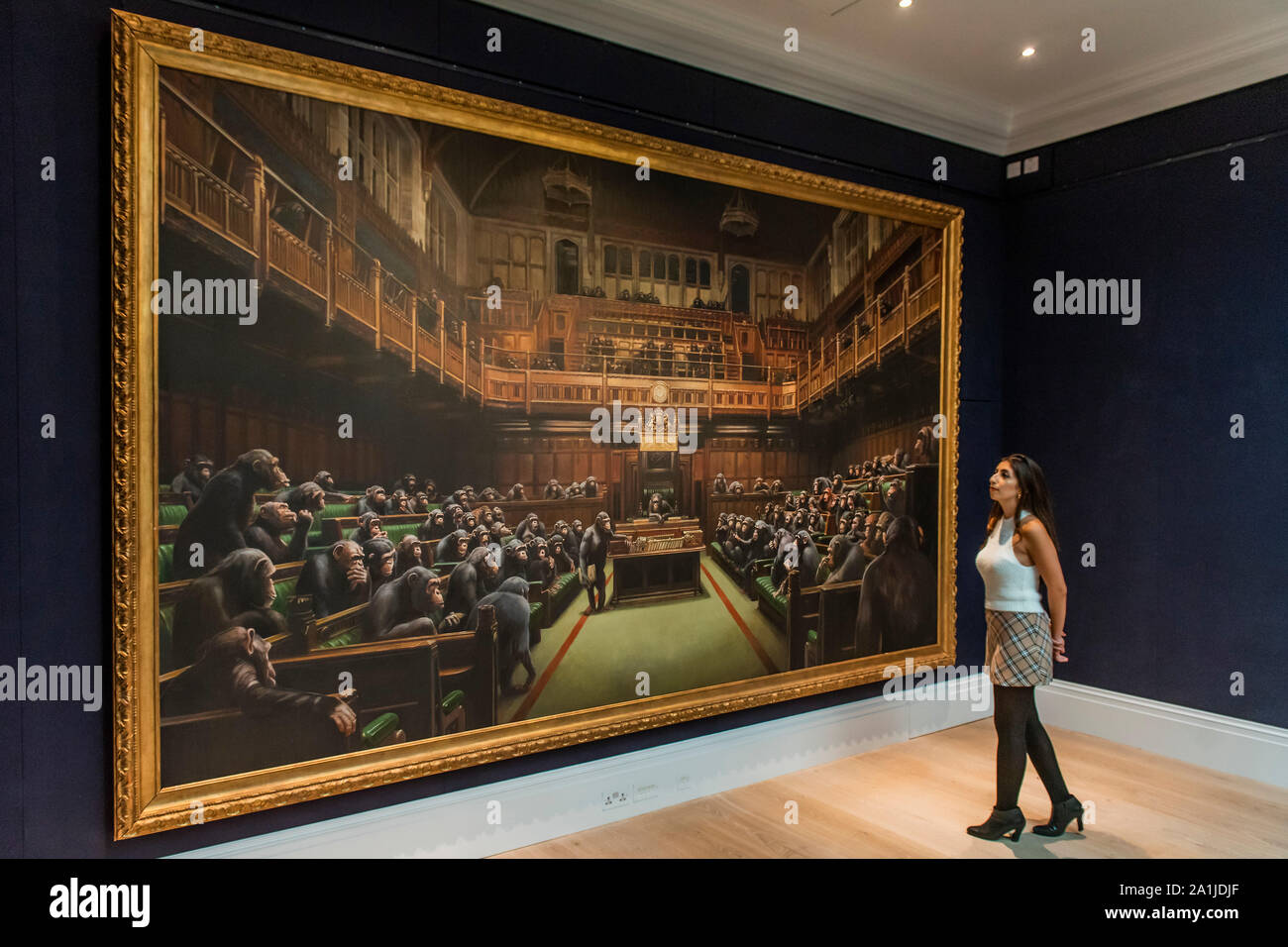 Devolved parliament banksy hi-res stock photography and images - Alamy
