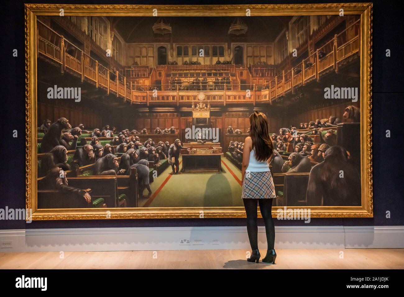 Banksy devolved parliament hi-res stock photography and images - Alamy