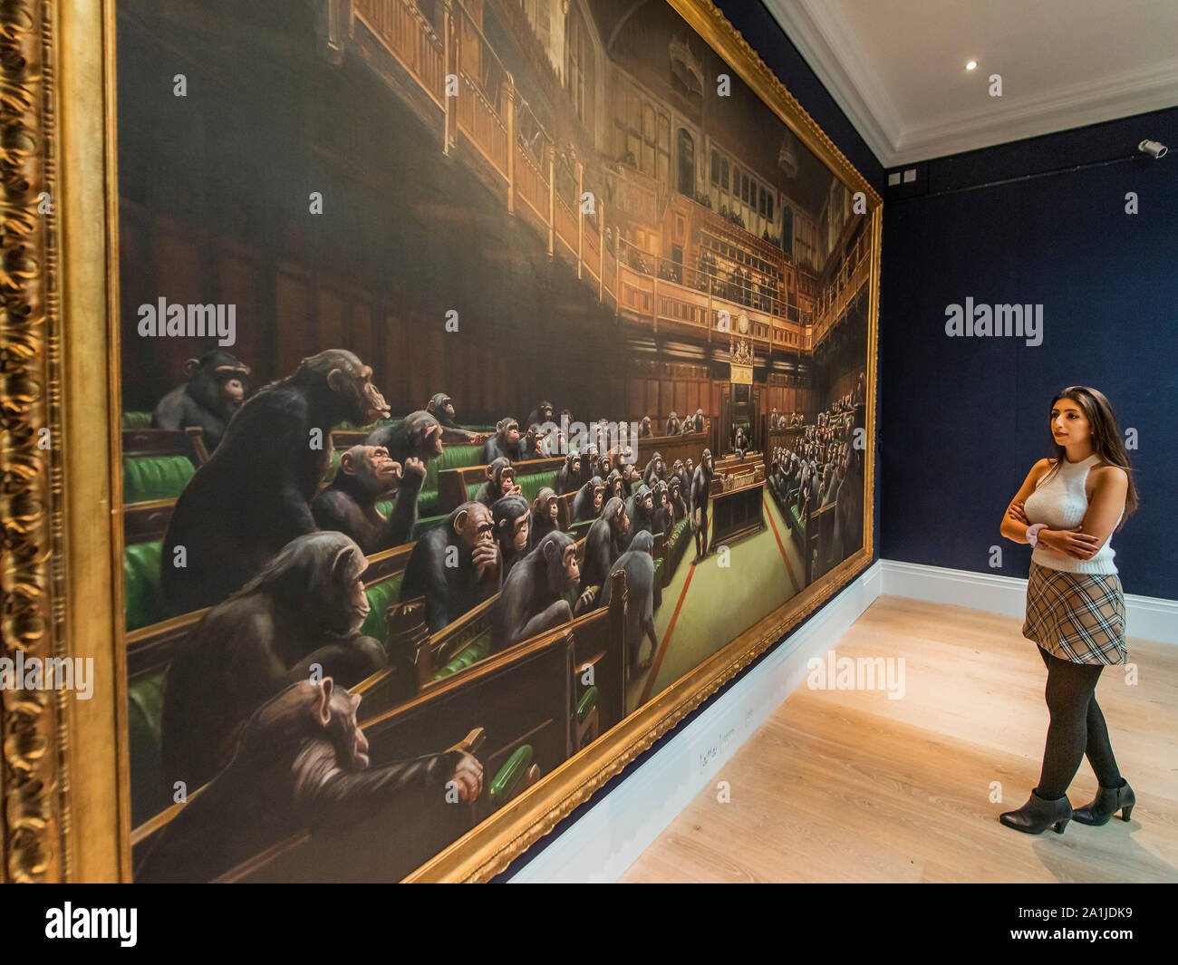 Devolved parliament banksy hi-res stock photography and images - Alamy