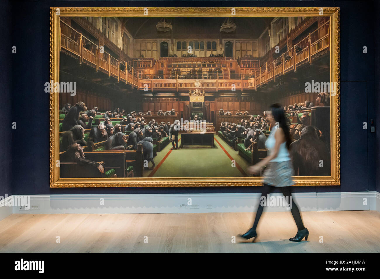 Banksy devolved parliament hi-res stock photography and images - Alamy