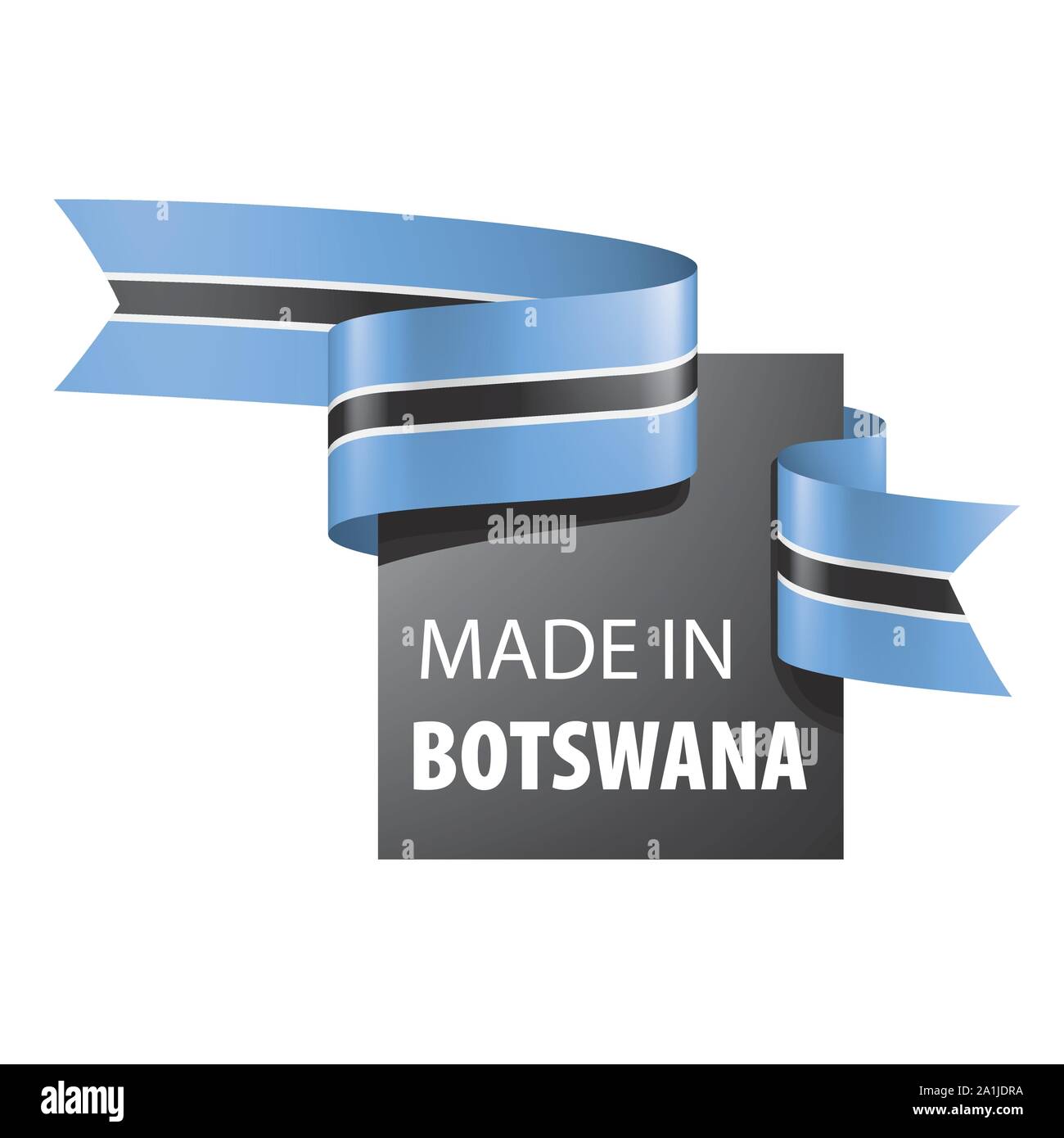 Botswana flag, vector illustration on a white background Stock Vector Image & Art - Alamy
