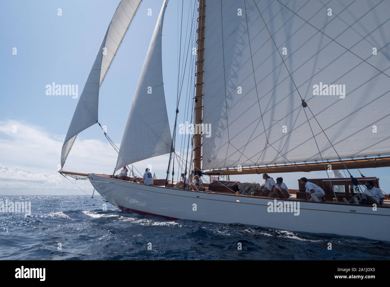 Moonbeam IV classic sail yacht, built in 1914 by William Fife Junior in ...