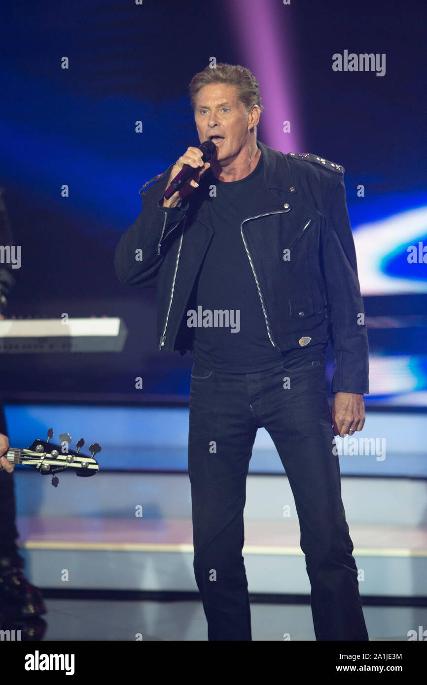 Hanover, Deutschland. 14th Sep, 2019. David HASSELHOFF, USA, singer and ...