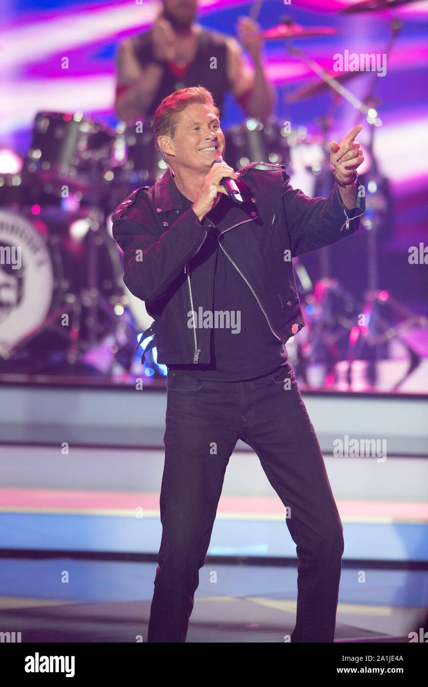Hanover, Deutschland. 14th Sep, 2019. David HASSELHOFF, USA, singer and ...